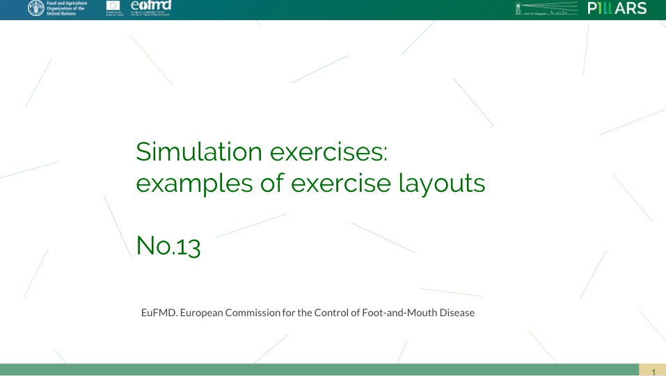Knowledge Bank: Simulation exercises: examples of exercise layouts | EuFMD vLearning